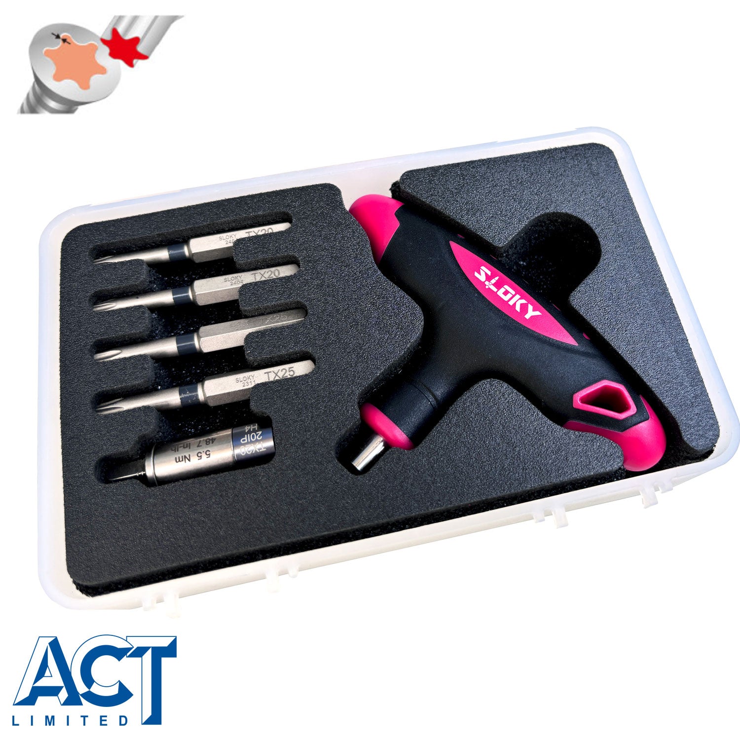 Sloky Torque Screwdriver T Flying Handle for TORX® Single Set - 5.5Nm ...