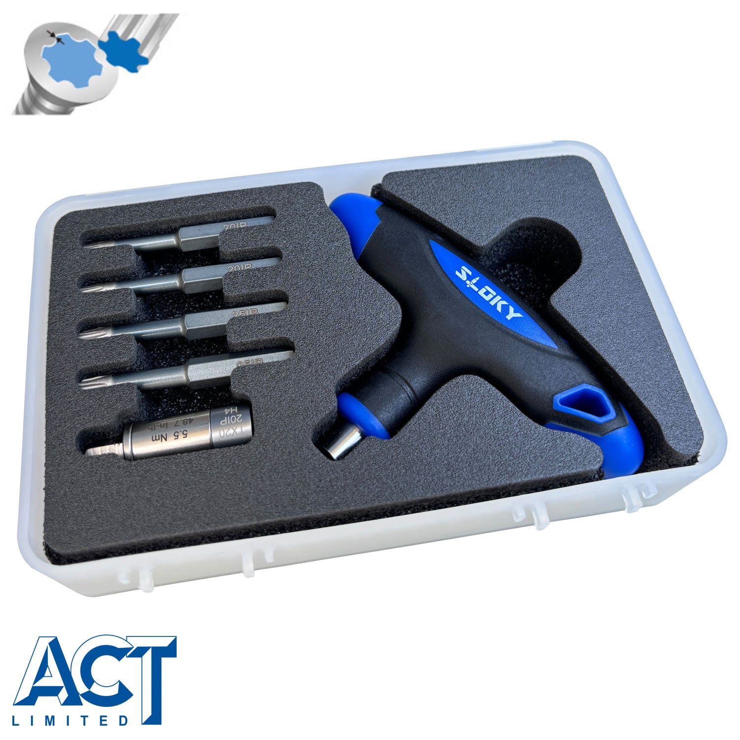 Sloky Torque Screwdriver T Flying Handle for TORX PLUS® Single Set - 5 ...