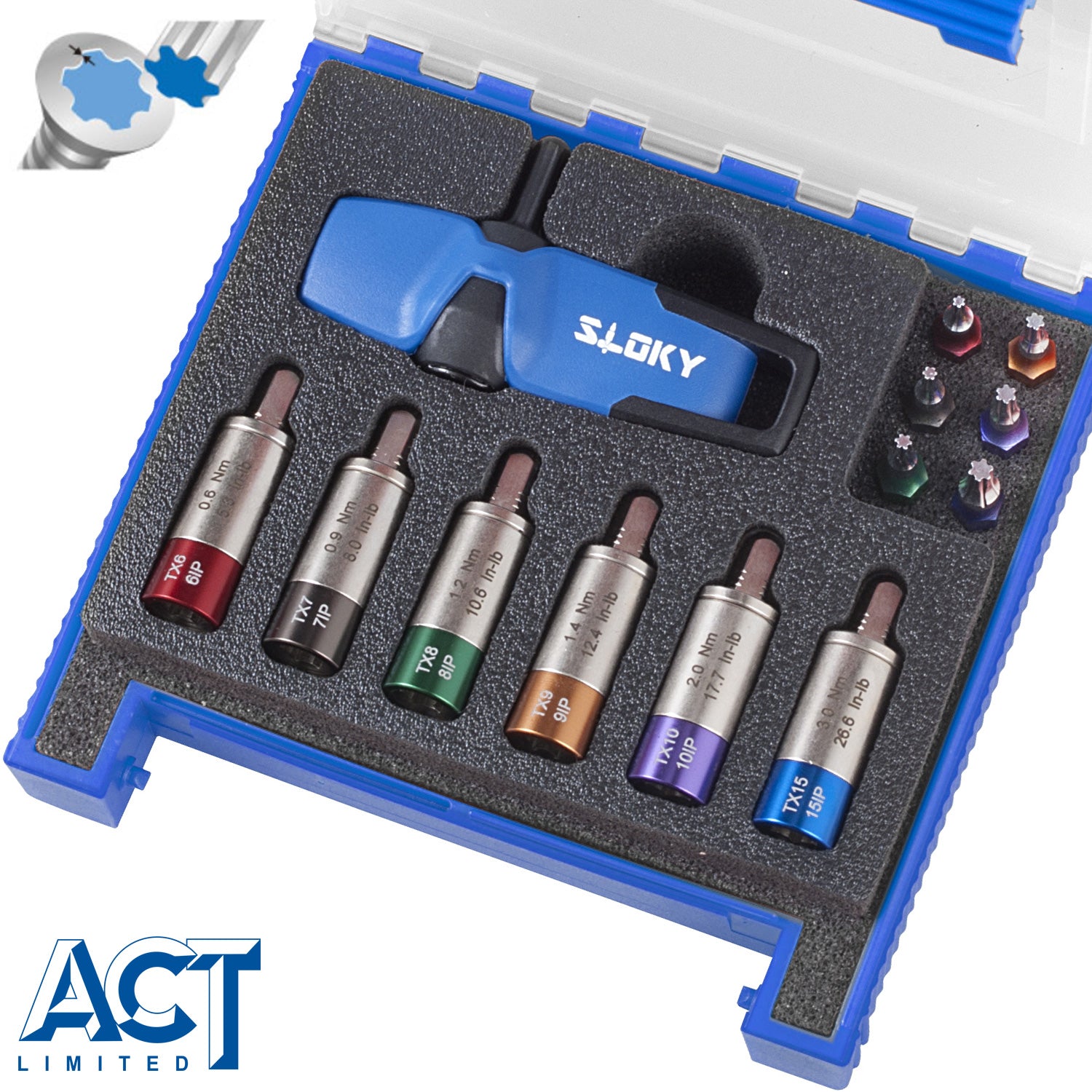 Sloky Torx Plus Smart Screwdriver Kit - Sloky - 25mm Bits 0-TPK02-99-0 ...