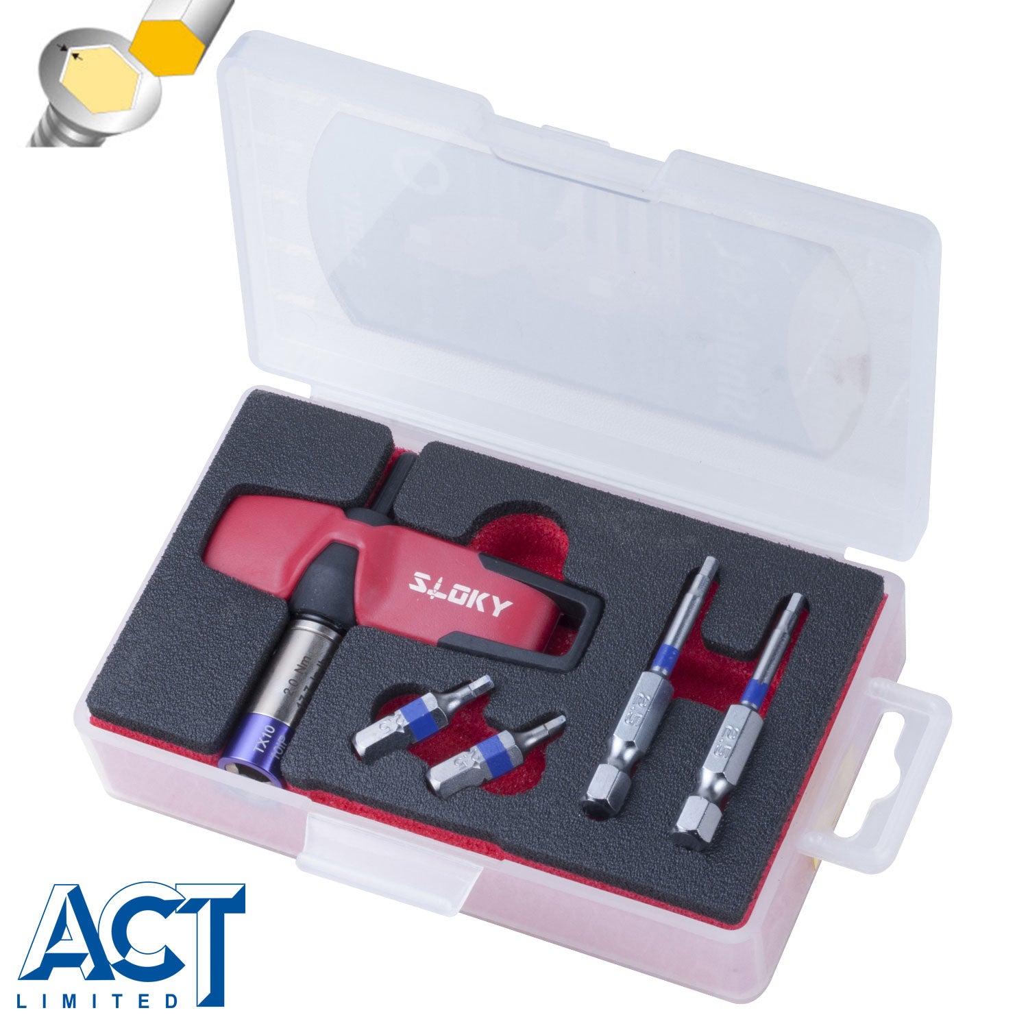 Sloky Torque Screwdriver Universal Handle for HEXAGON Single Set - 2.0 ...